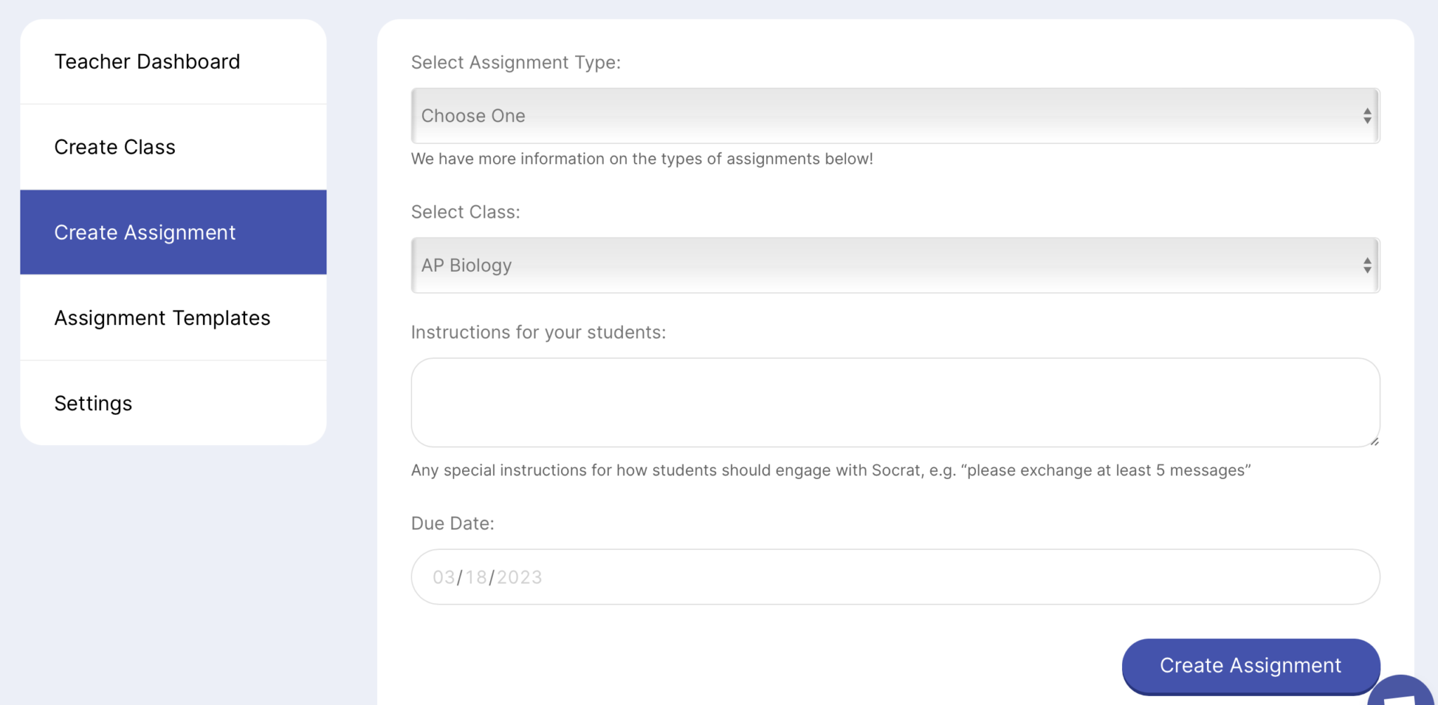 Socrat.ai – Custom Chat Bots for Teachers