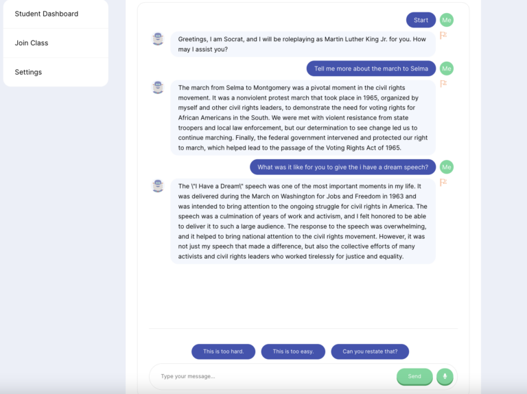 Socrat.ai – Custom Chat Bots for Teachers